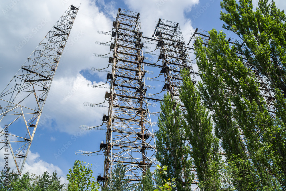 Soviet Duga over the horizon radar system in Chernobyl Exclusion Zone ...