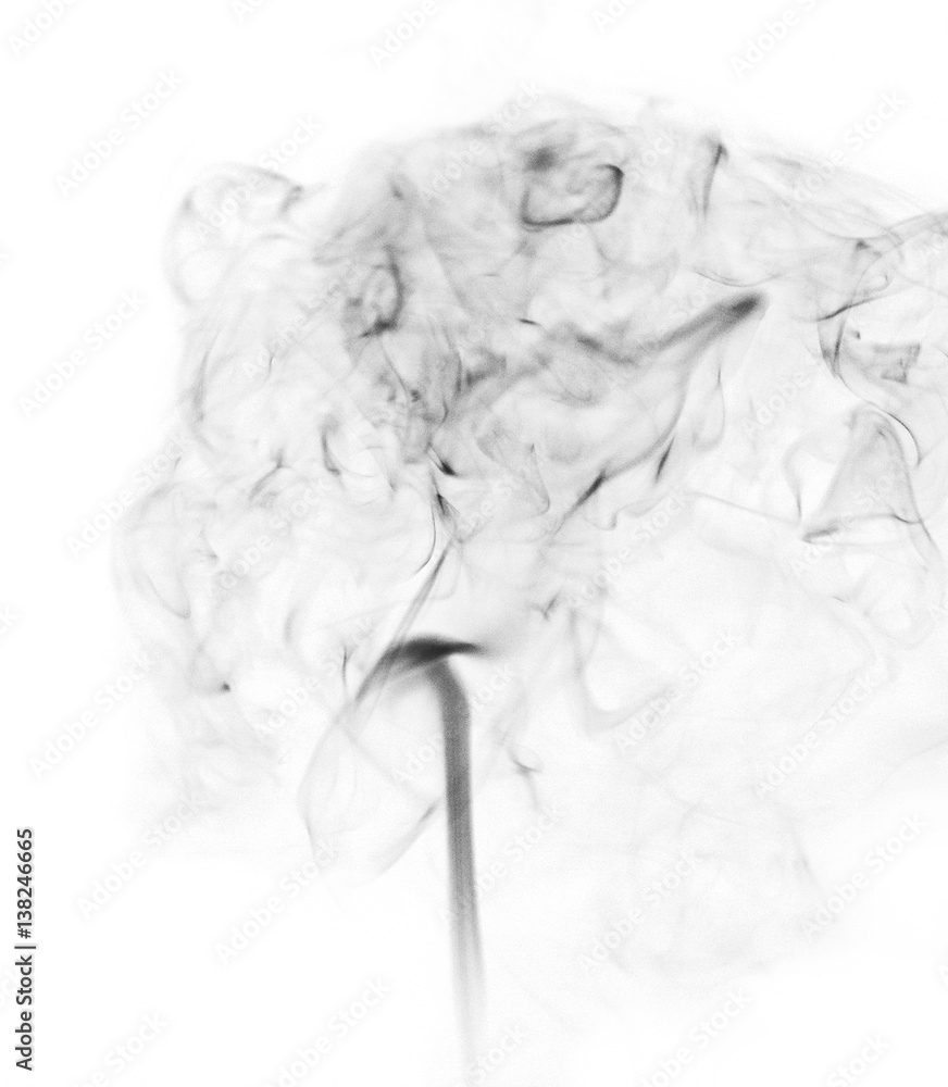 Smoke background. Abstract smoke on white background. Stock Photo ...