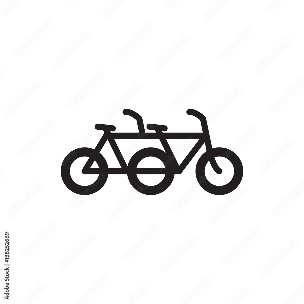 family bicycle icon illustration Stock Vector | Adobe Stock