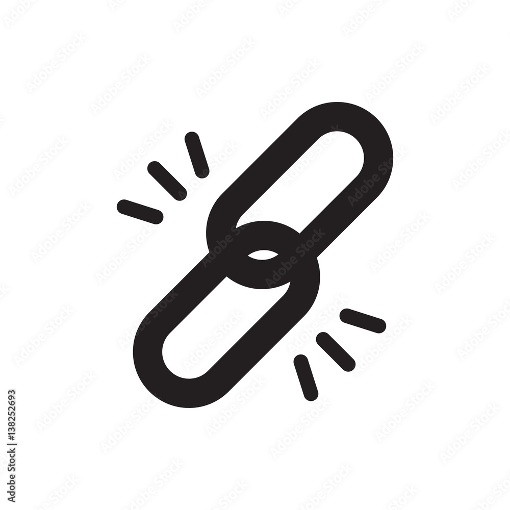 chain icon illustration Stock Vector | Adobe Stock