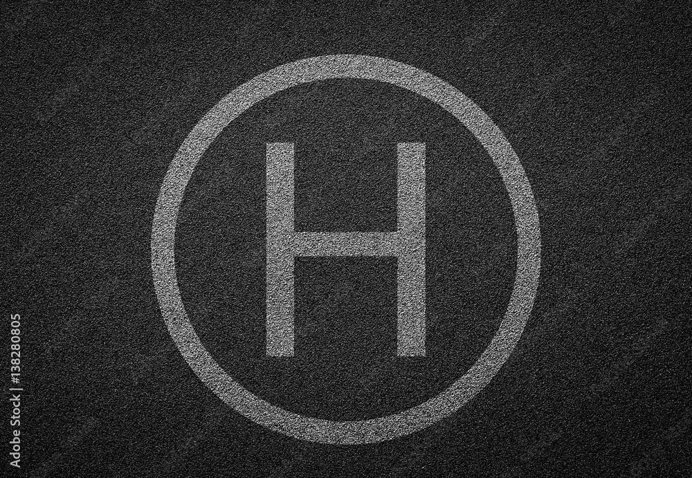 Heliport top view texture background Stock Illustration | Adobe Stock