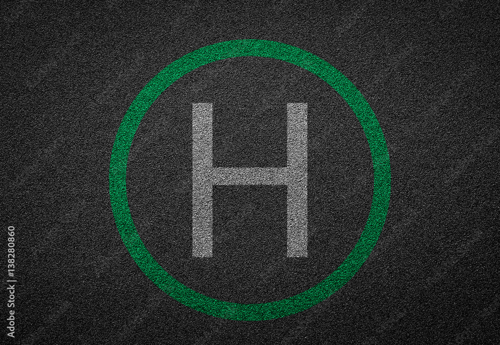 Heliport top view background texture. Stock Illustration | Adobe Stock