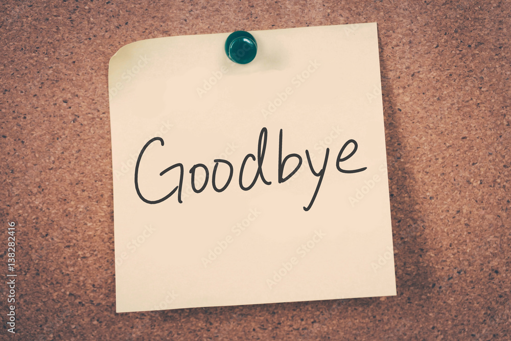 Poster goodbye – Wall Art | UkPosters