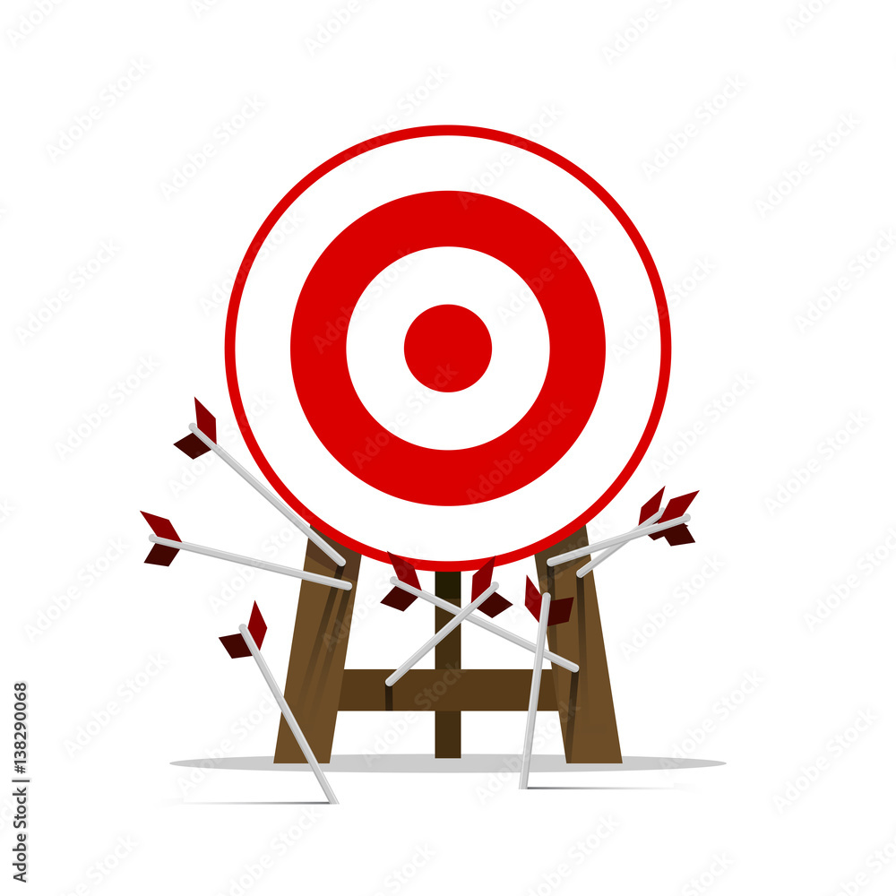 all miss the target Stock Vector | Adobe Stock