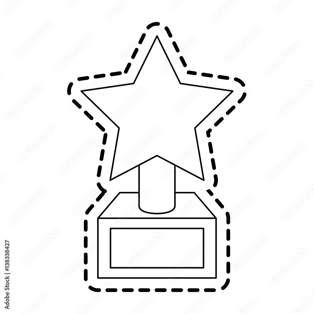 star trophy icon image vector illustration design Stock Vector | Adobe ...
