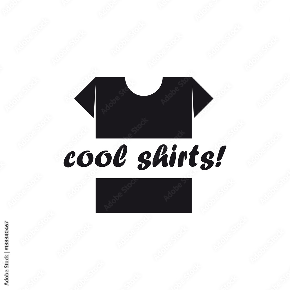 T-shirt logo. Cool shirts. Vector Illustration Stock Vector | Adobe Stock