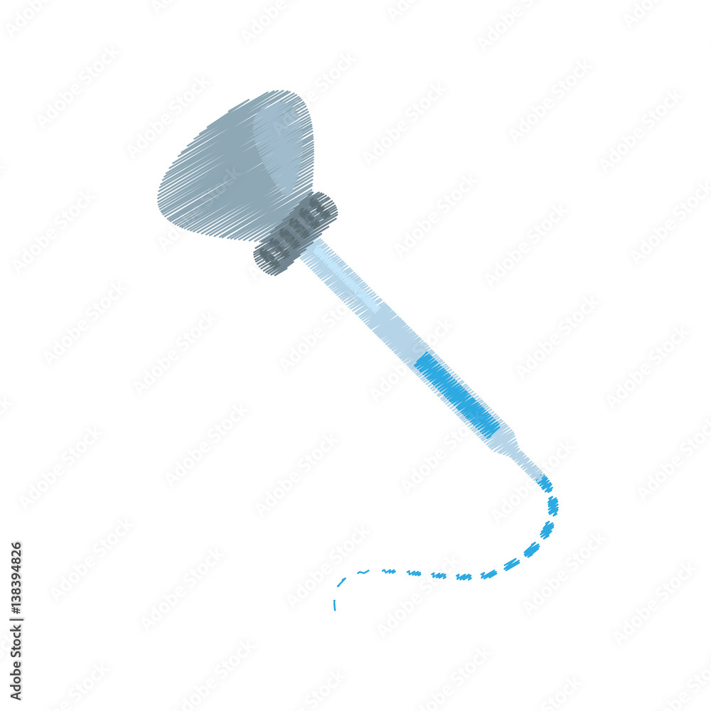 drawing dropper laboratory equipment vector illustration eps 10 Stock ...
