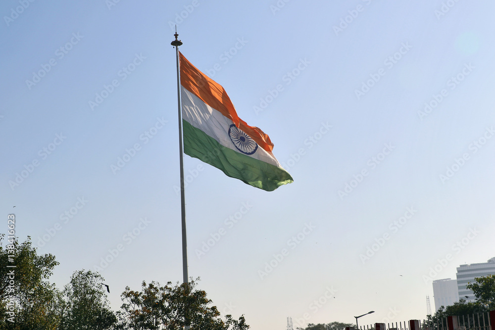 Tiranga (Tri coloured) the national flag of India Stock Photo | Adobe Stock