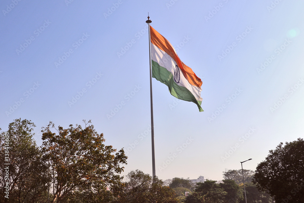 Tiranga (Tri coloured) the national flag of India Stock Photo | Adobe Stock