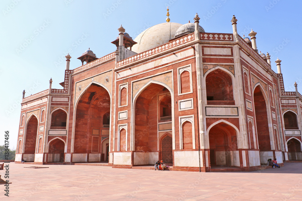 Mughal Emperor Humayun tomb in New Delhi, India was commissioned by his ...