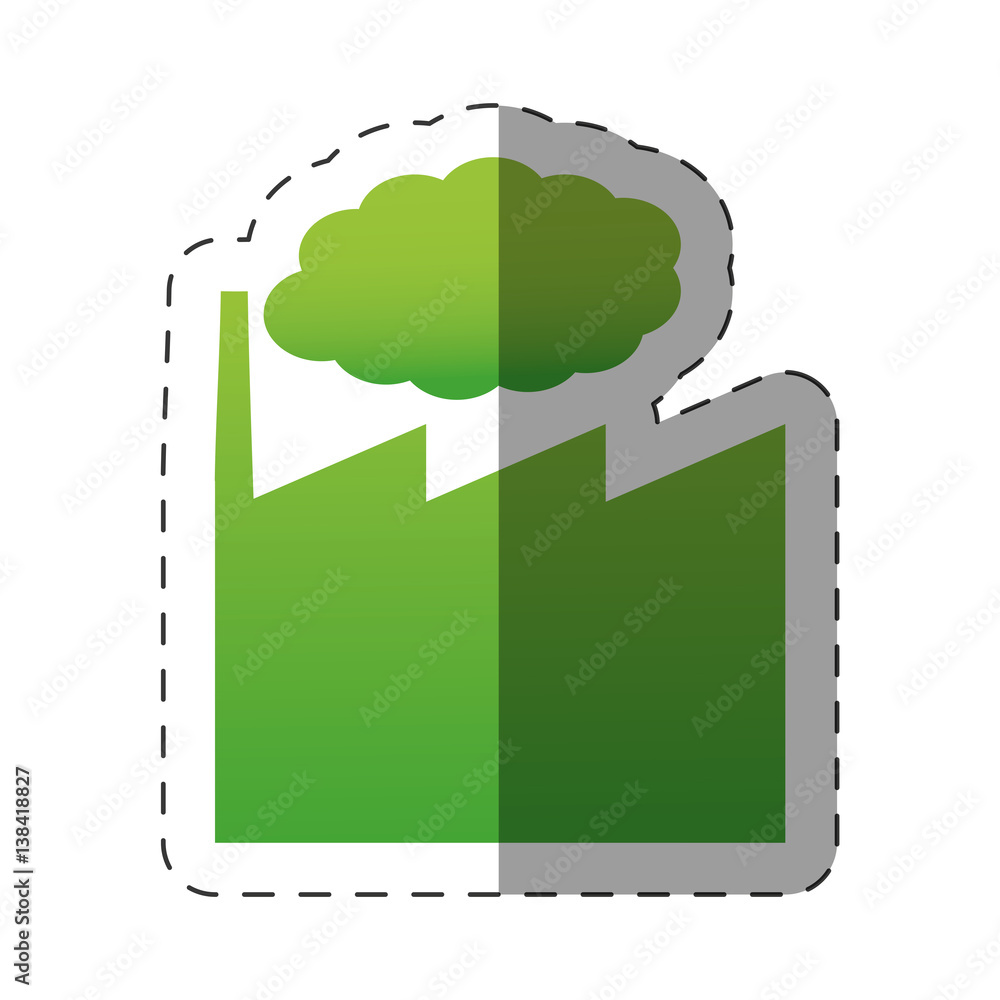 green building factory environment vector illustration eps 10 Stock ...