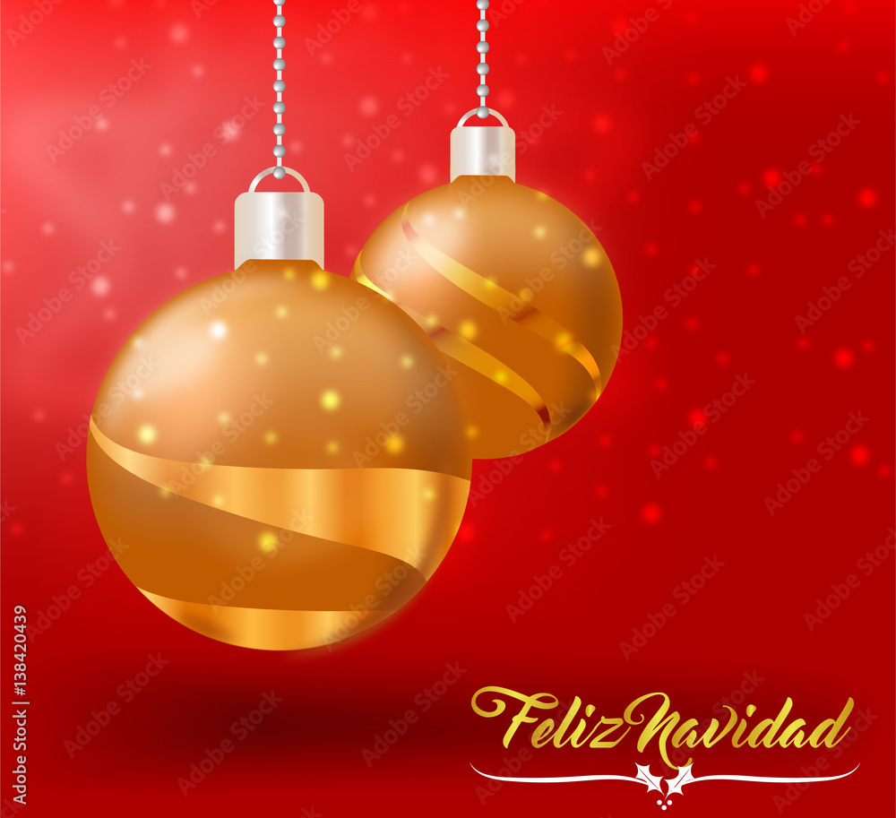 Esferas de navidad Stock Vector | Adobe Stock