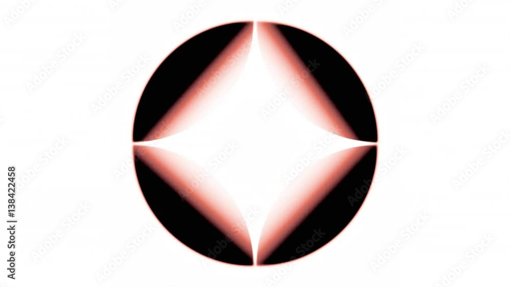 A loader - spinner animation: a diamond rotating and stopping; white-to ...