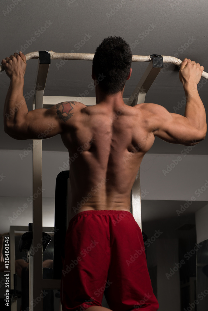 Bodybuilder Doing Pull Ups Best Back Exercises Stock Photo | Adobe Stock