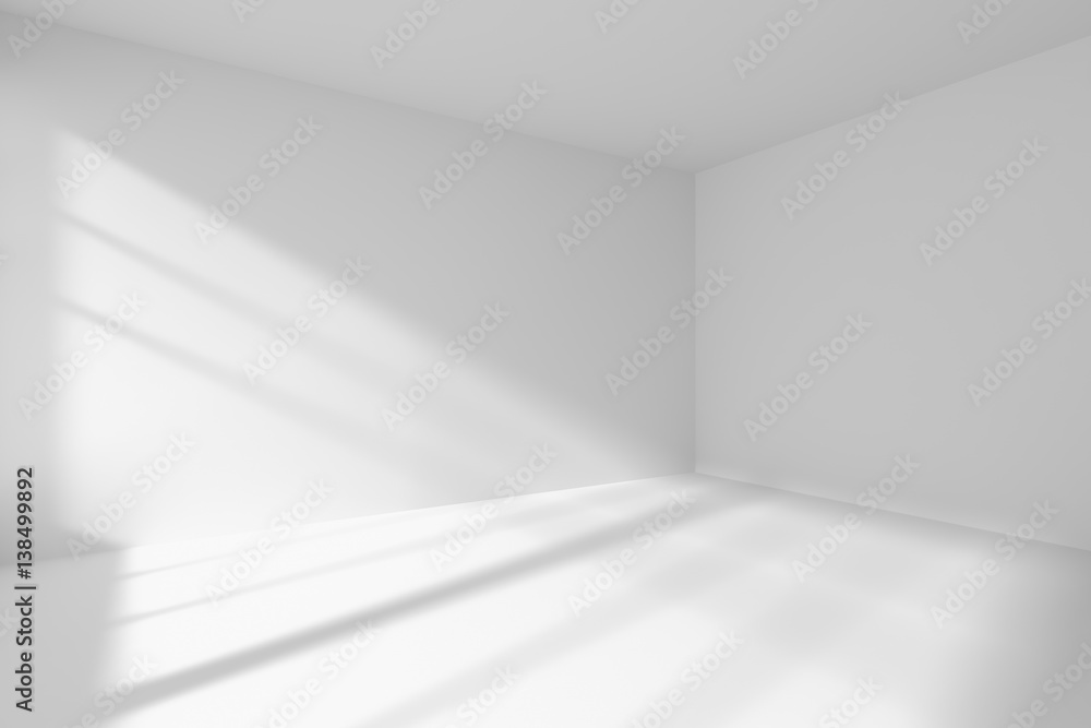 Empty White Room Corner Interior Stock Photo Download