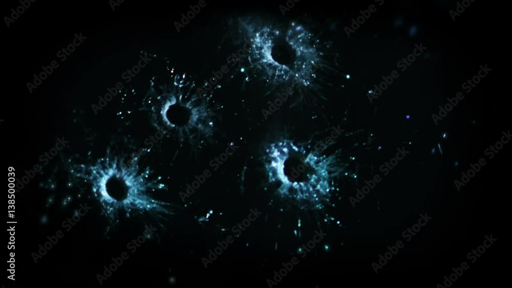 Glass Shot, Shattered And Broken Stock Video | Adobe Stock