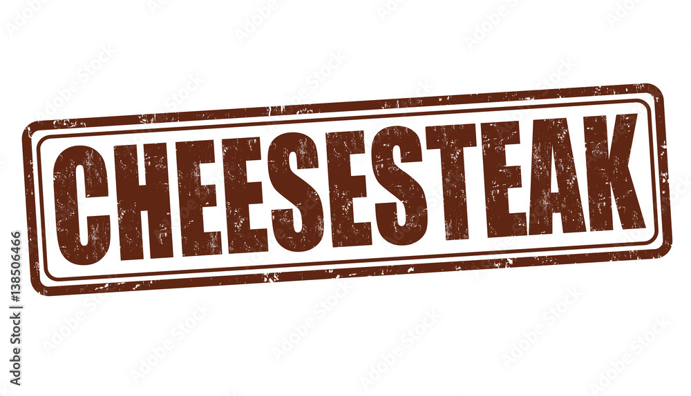 Cheesesteak sign or stamp Stock Vector | Adobe Stock