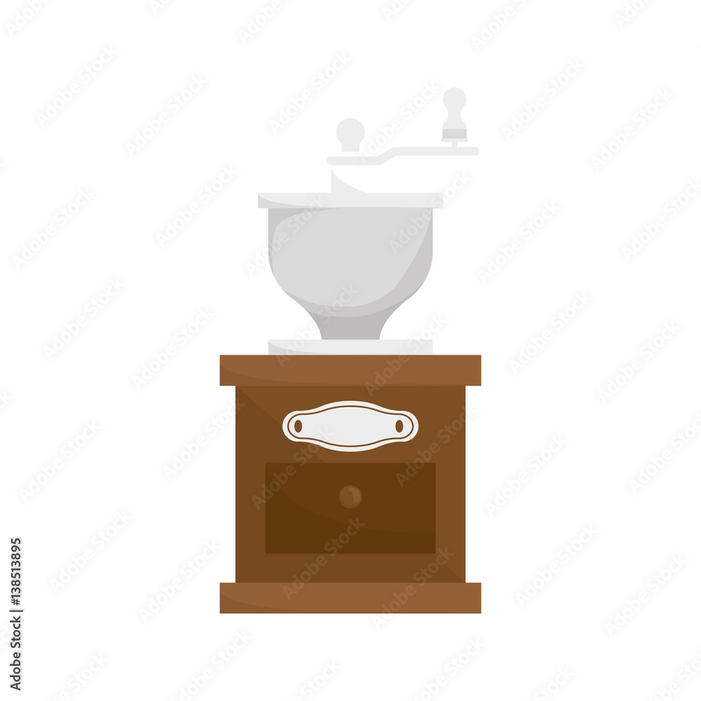 Coffee grinder equipment icon vector illustration graphic design Stock ...