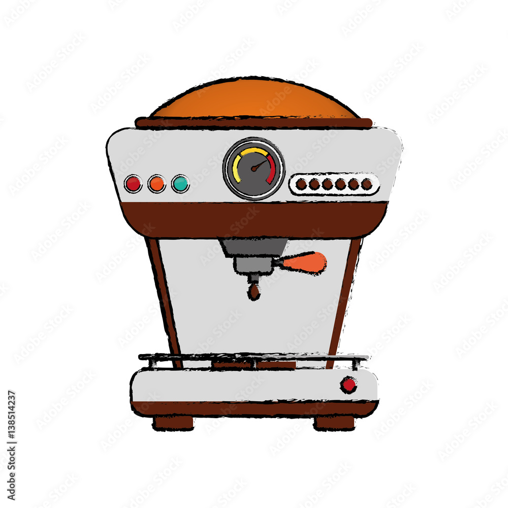 Coffee drink machine icon vector illustration graphic design Stock ...