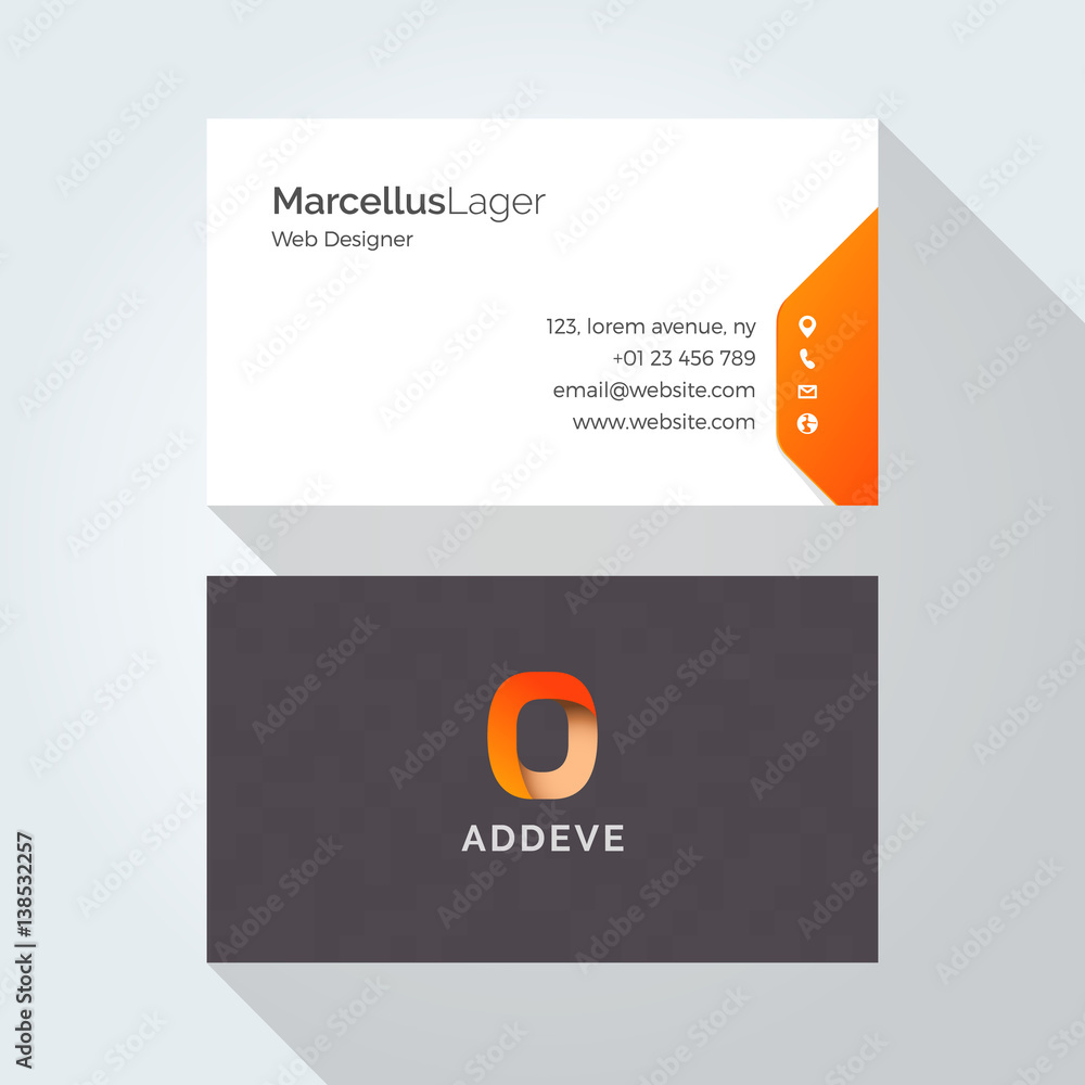 O Letter Alphabet logo corporate business card design template Stock ...