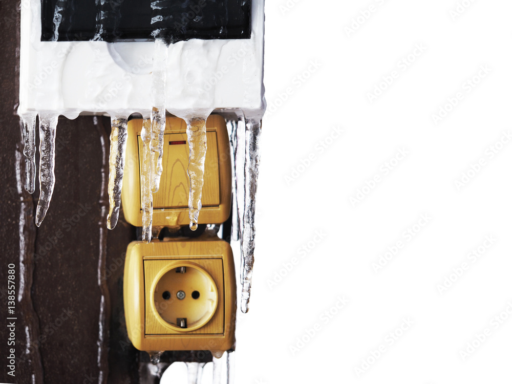 Violation of safety equipment: electrical socket, switch, junction box ...