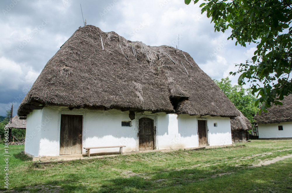 Typical house in Traditional villages - open air museum Stock Photo ...