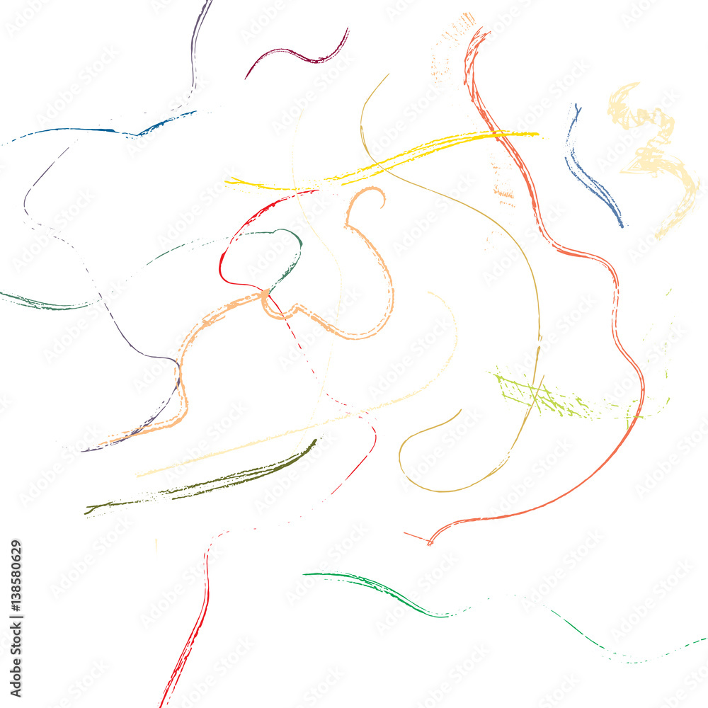 Scratches collection. Set of hand drawn lines and scratches. Abstract ...