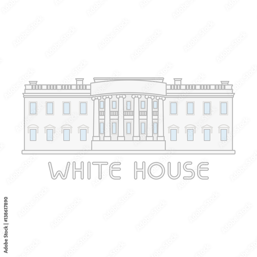 White House Building Cartoon
