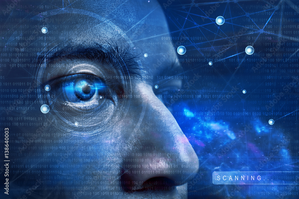 Eye scanning technology Stock Photo | Adobe Stock