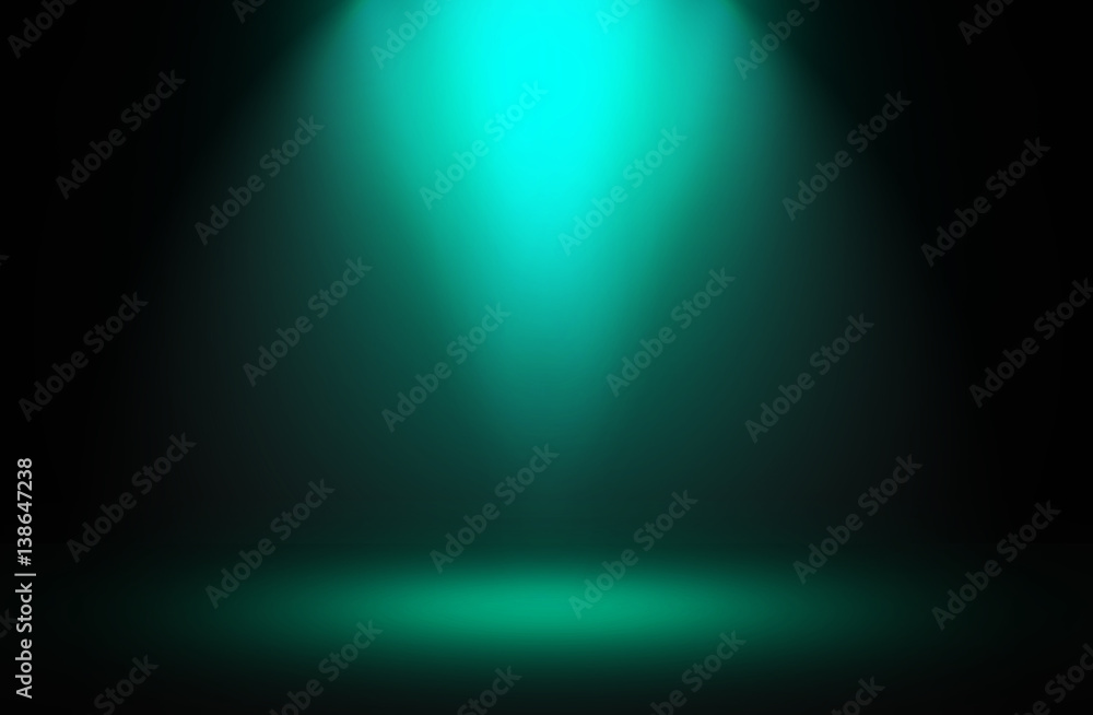 Green spotlight stage backdrop. Stock Illustration | Adobe Stock