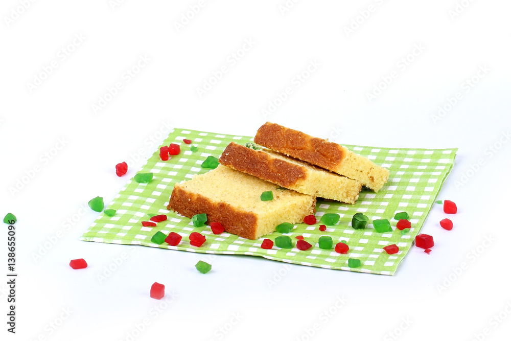 dried fruit cake, fruit sliced cake, sliced cake, bar cake Stock-Foto ...