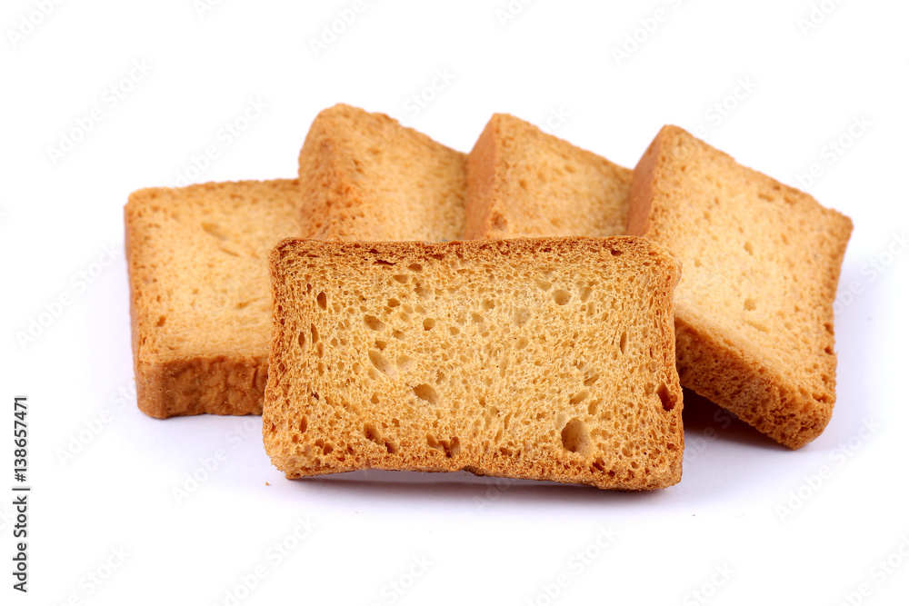Foto de rusk with cardamom flavor, rusk on jute, rusk on cloth, rusk do ...