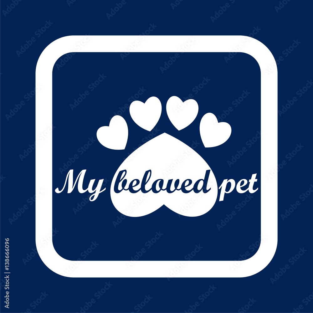 My beloved pet, Vector logo design template for pet shops ...