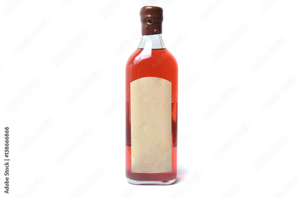red liqueur in a bottle Stock Photo | Adobe Stock
