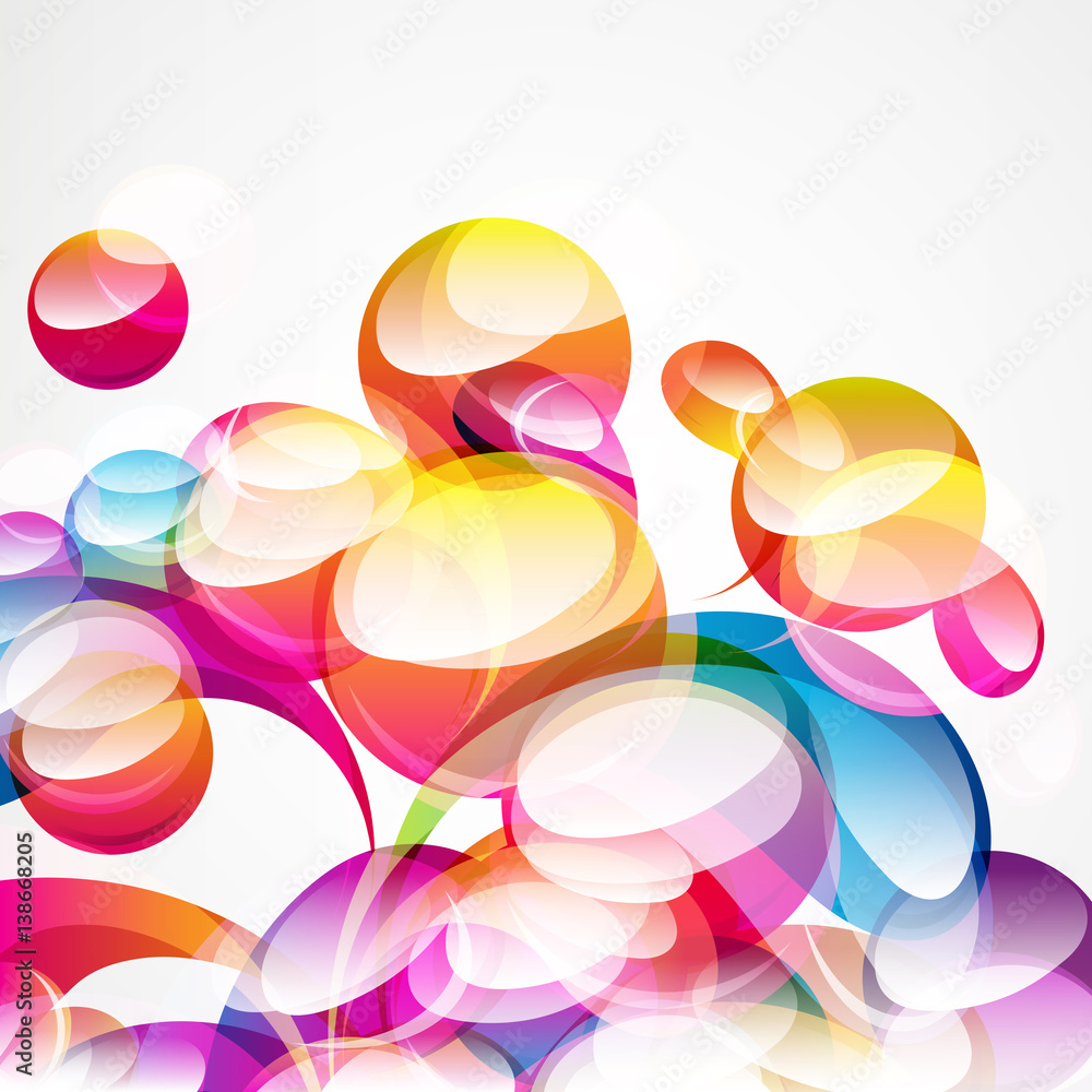 Abstract colorful arc-drop background. Stock Vector | Adobe Stock