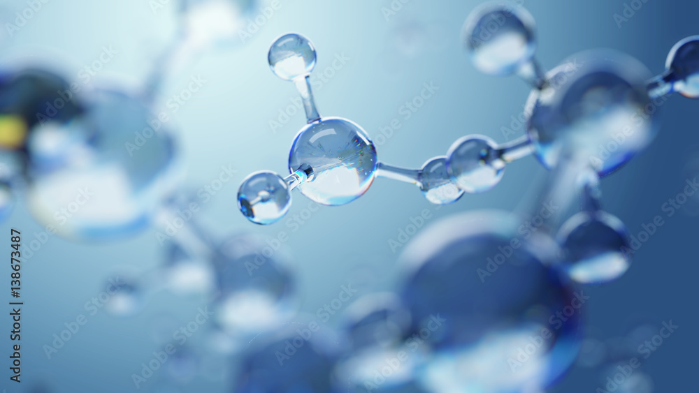Science background with molecules and atoms Stock Illustration | Adobe ...