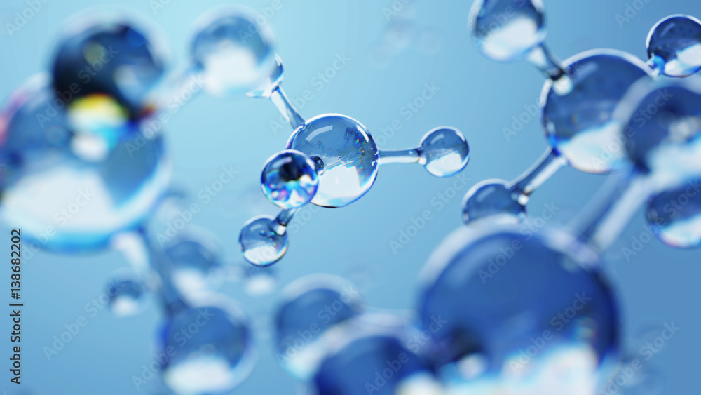 Science background with molecules and atoms Stock Illustration | Adobe ...