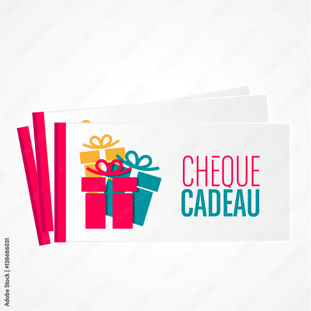 chèque cadeau Stock-Vektorgrafik | Adobe Stock