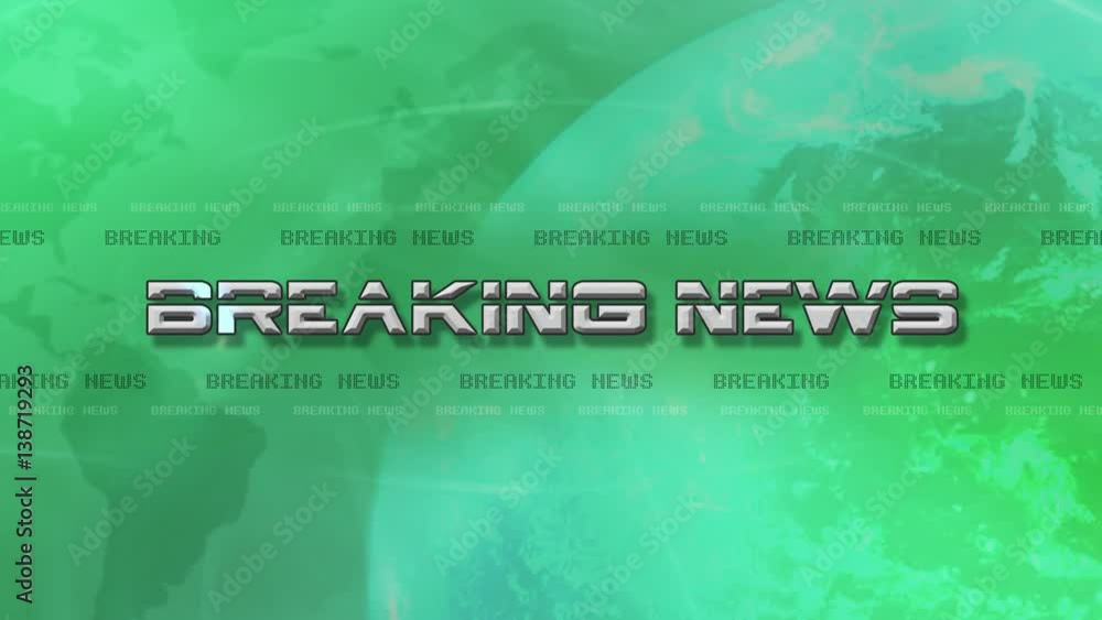 Breaking News 4K Animation - Lens Flare Text Flying in Transition ...