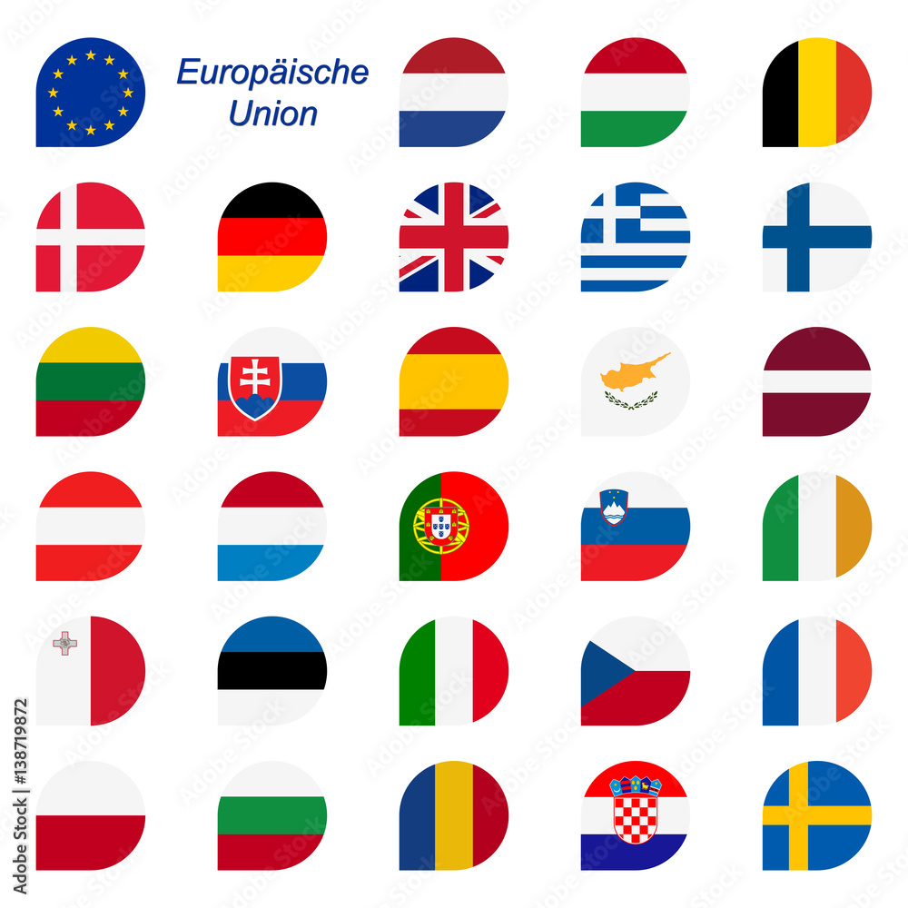 colors of EU member states Stock Vector | Adobe Stock