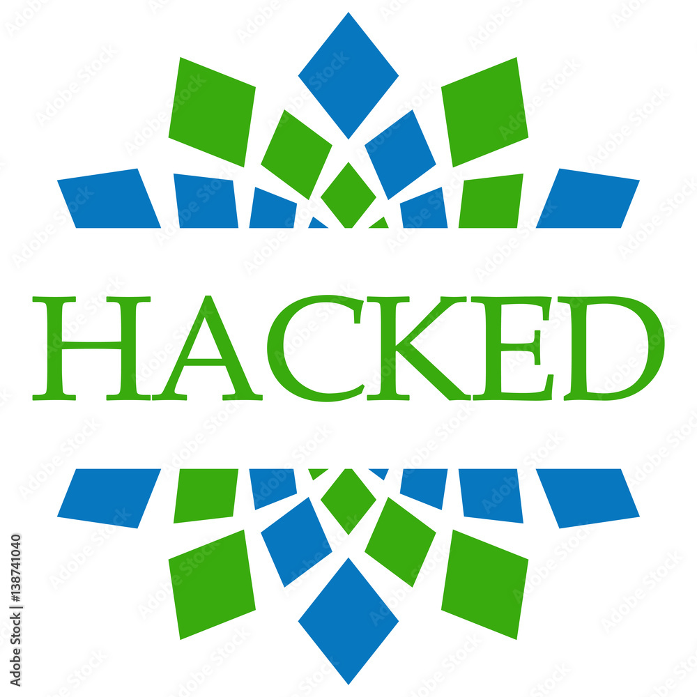 Hacked Green Blue Circular ilustración de Stock | Adobe Stock
