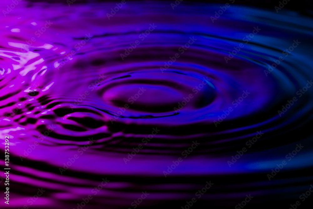 Water ripples on nice purple blue background Stock Photo | Adobe Stock