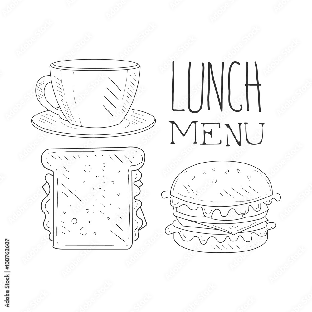 Lunch Menu Clipart