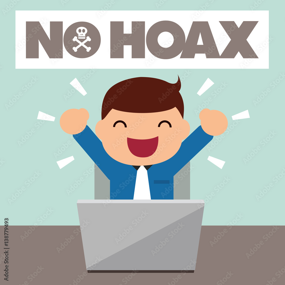 no hoax Stock Vector | Adobe Stock