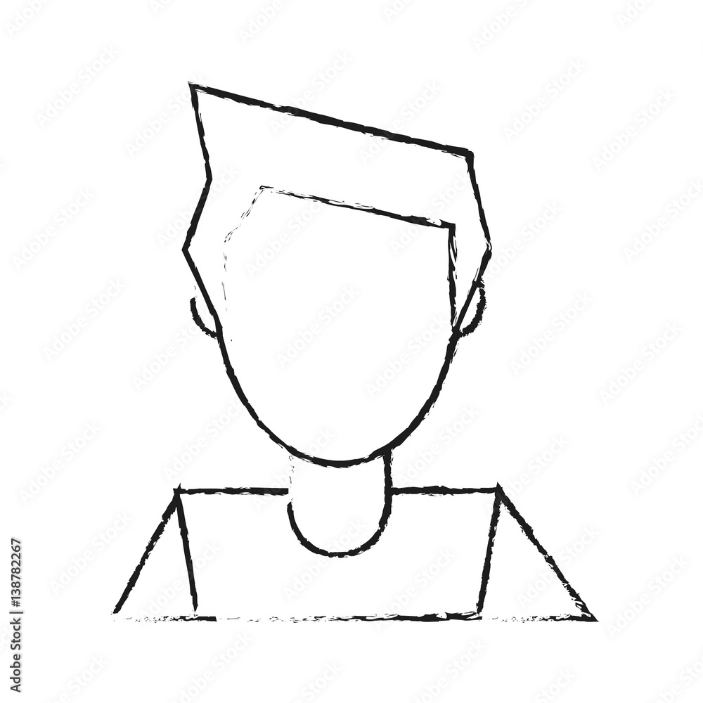 abstract faceless man icon image vector illustration design Stock ...