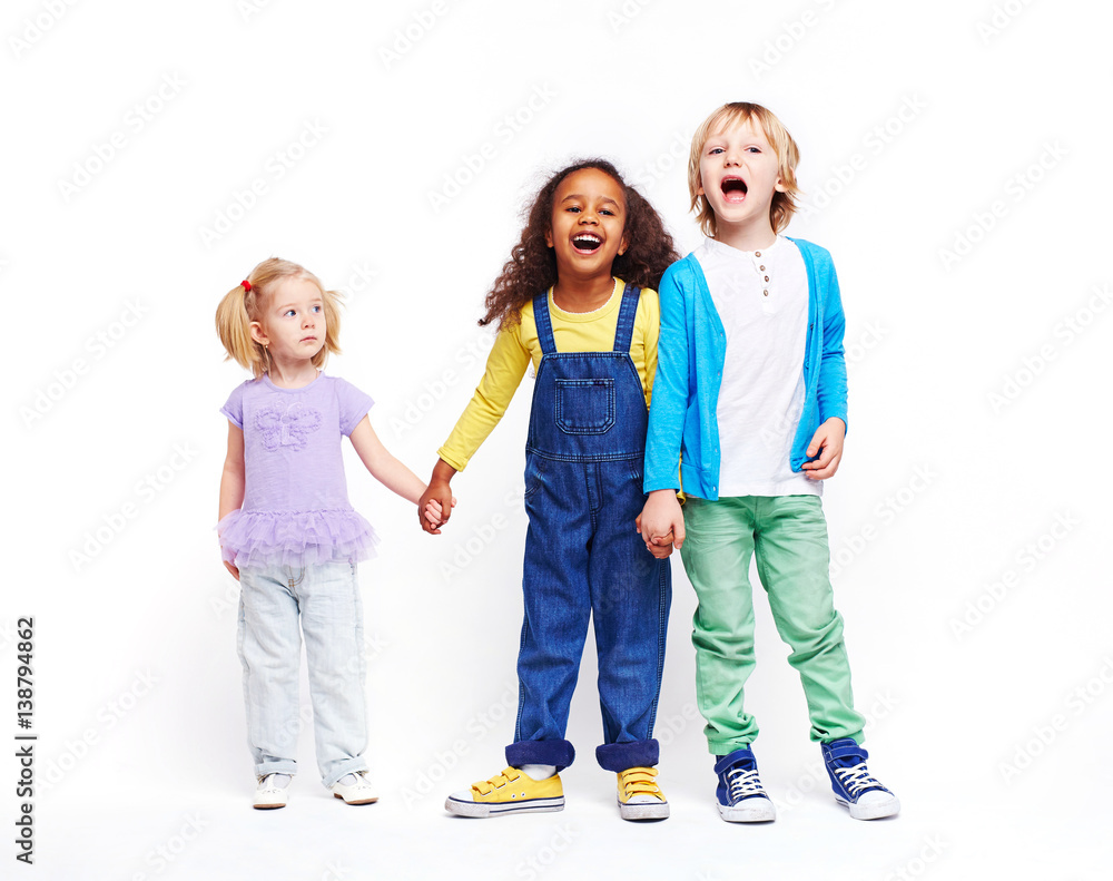 Confused Group Of Kids