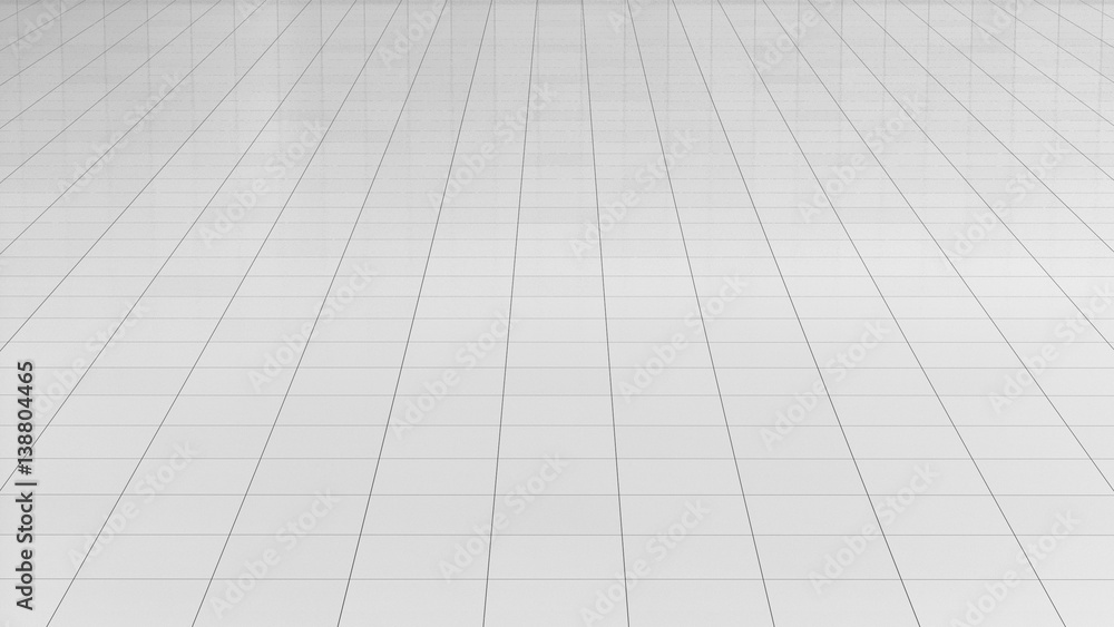 Tile white flooring 3d rendering, texture background, illustration ...