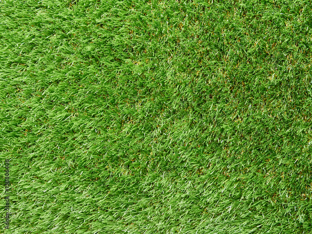Vertical, Top Aerial view of green astro turf grass, abstract lawn ...