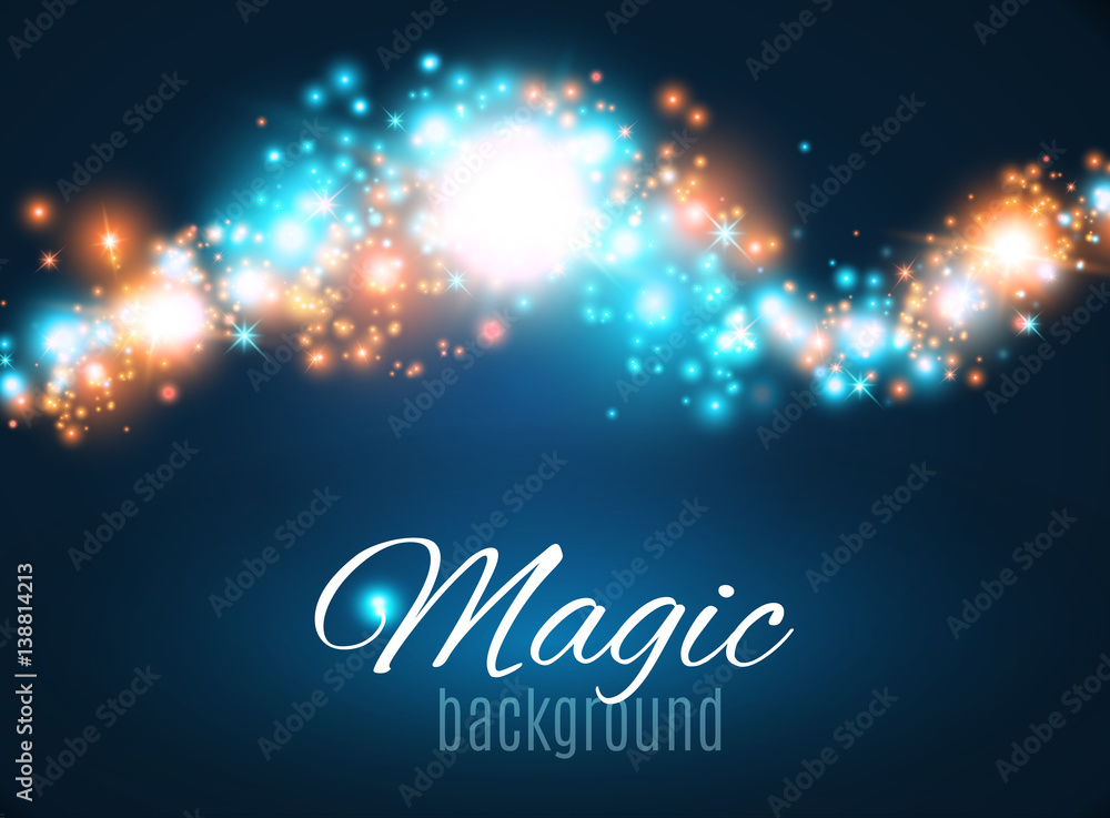 Magic Dust. Infinity. Abstract Background. Stars. Vector illustration ...