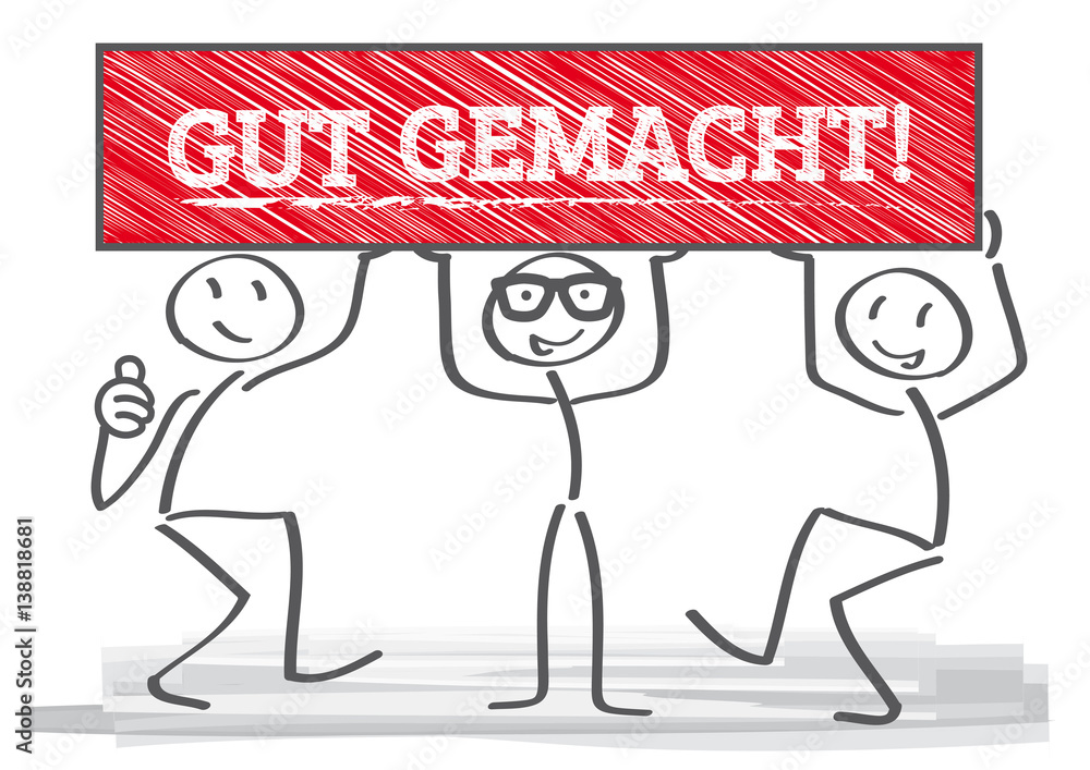 Daumen hoch - Lob und Anerkennung - gut gemacht Stock Vector | Adobe Stock